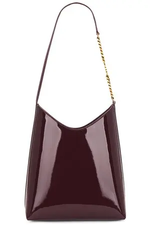 Saint Laurent Rendez-Vous Shoulder Bag - Dark Red Wine | Editorialist